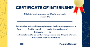 Internship Certificate - Top Free Format, Sample PDF in 2025