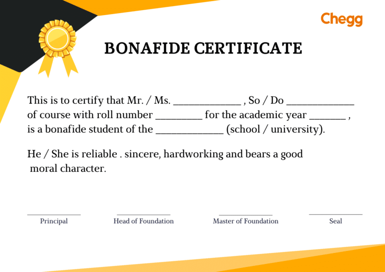 What Is Bonafide Certificate Format Sample Uses