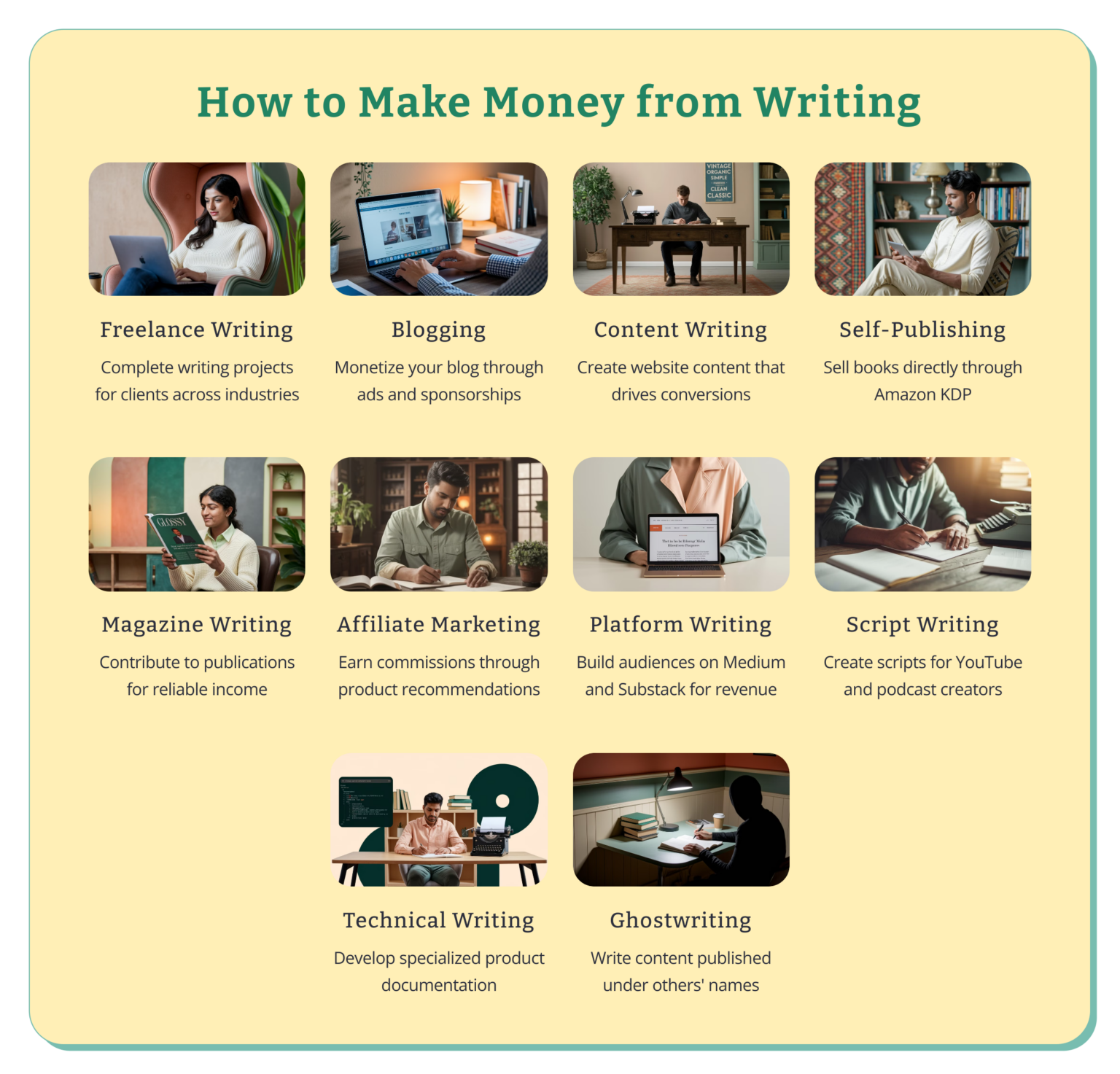 10 Proven Ways to Make Money from Writing Online in 2025