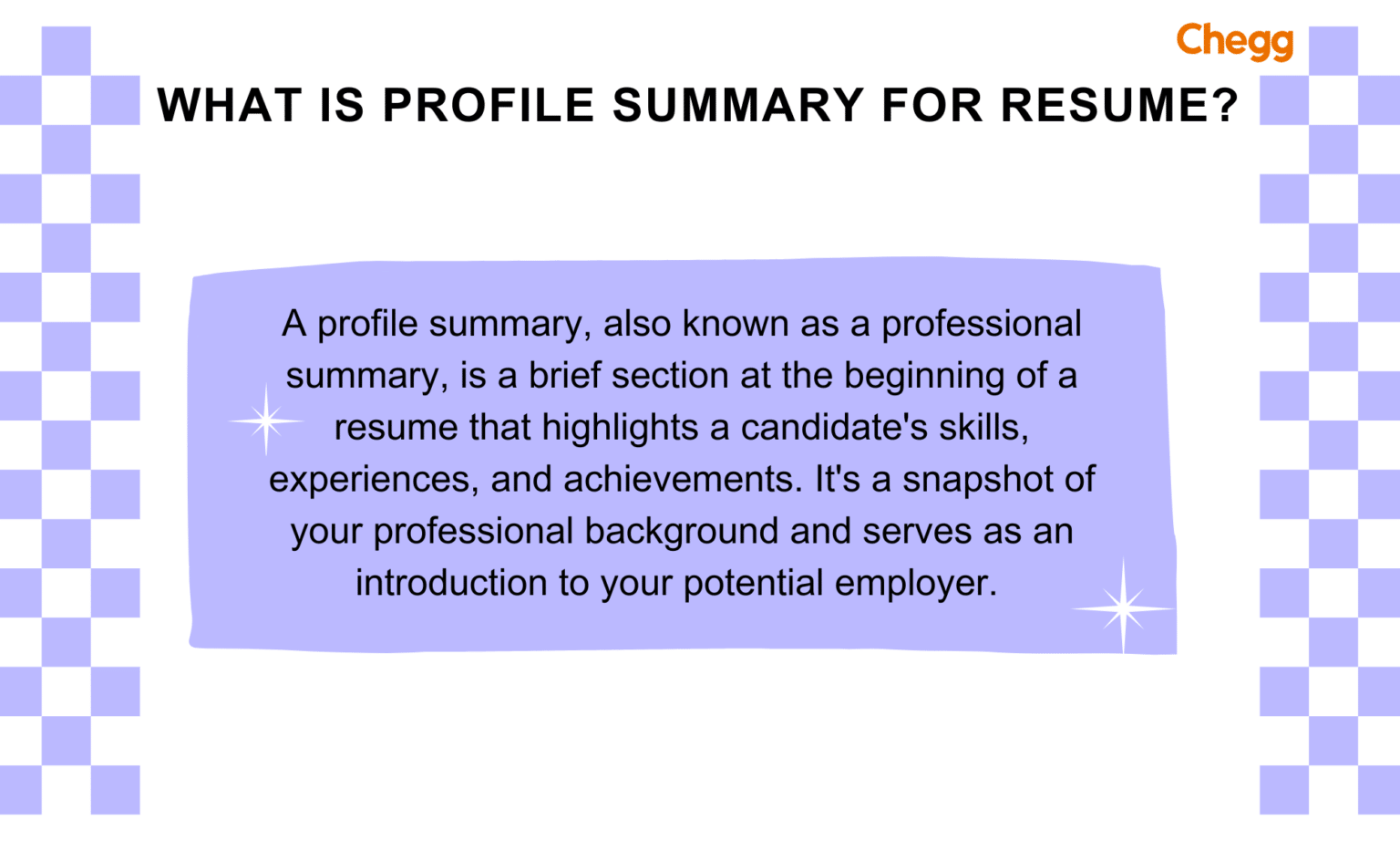 Resume Profile Summary for Freshers - 20 Best Examples in 2025