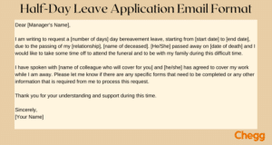 Applying for a Half Day Leave? Get Formats & Samples