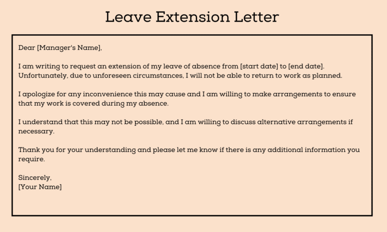 Professional Leave Extension Letter: Templates & Writing Guide (2025)