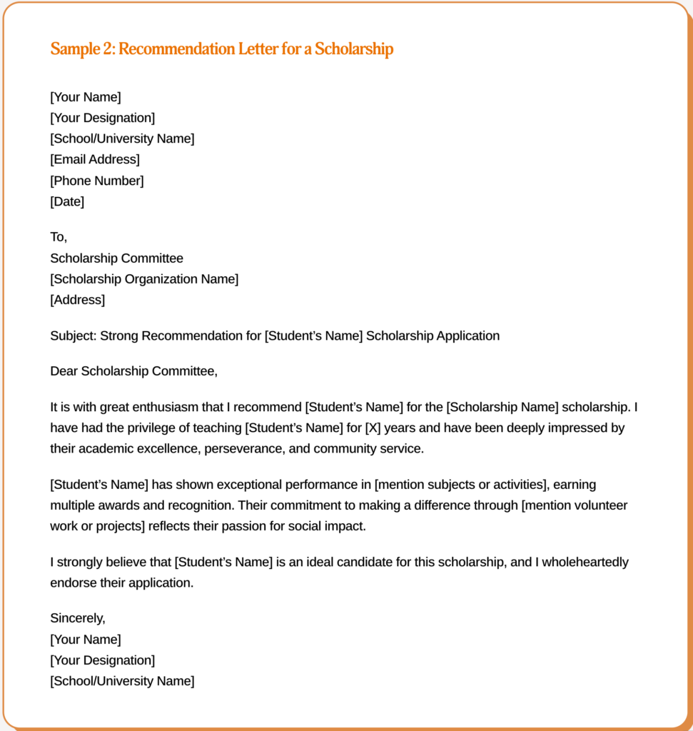 8 Effective Strategies for a Recommendation Letter for Students