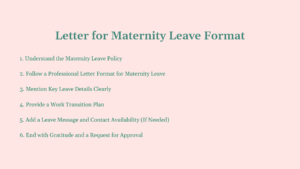 Letter for Maternity Leave: 5 Essential Tips for Success!