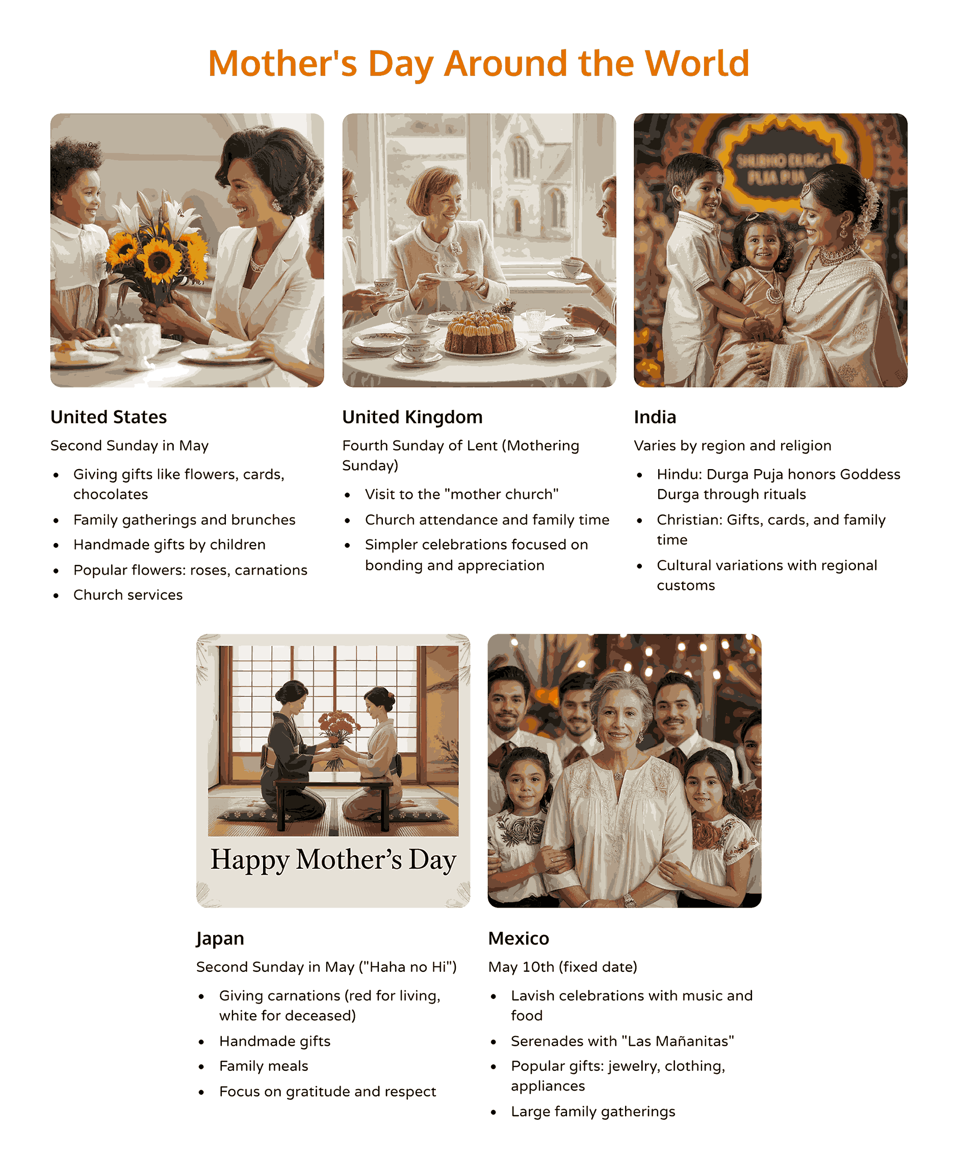 International Mother's Day 2025: Date & Celebration