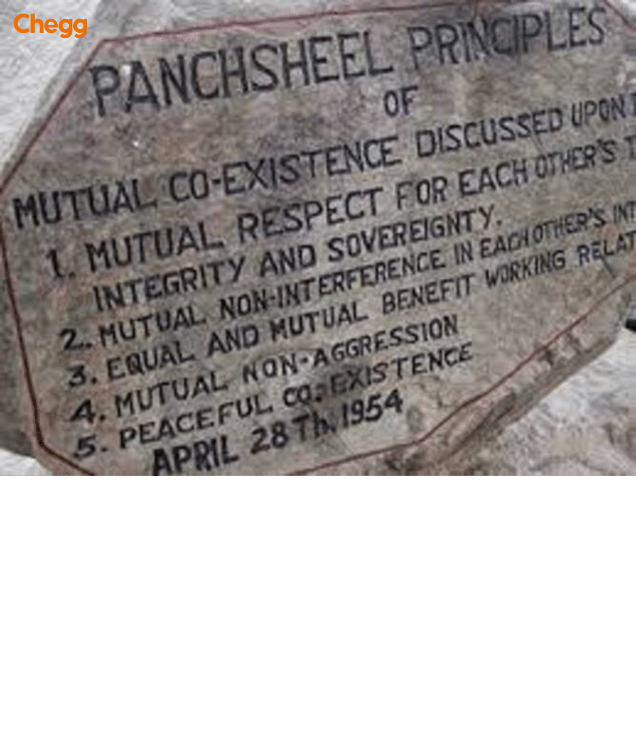 Panchsheel Agreement: 5 Principles & Other Important Facts