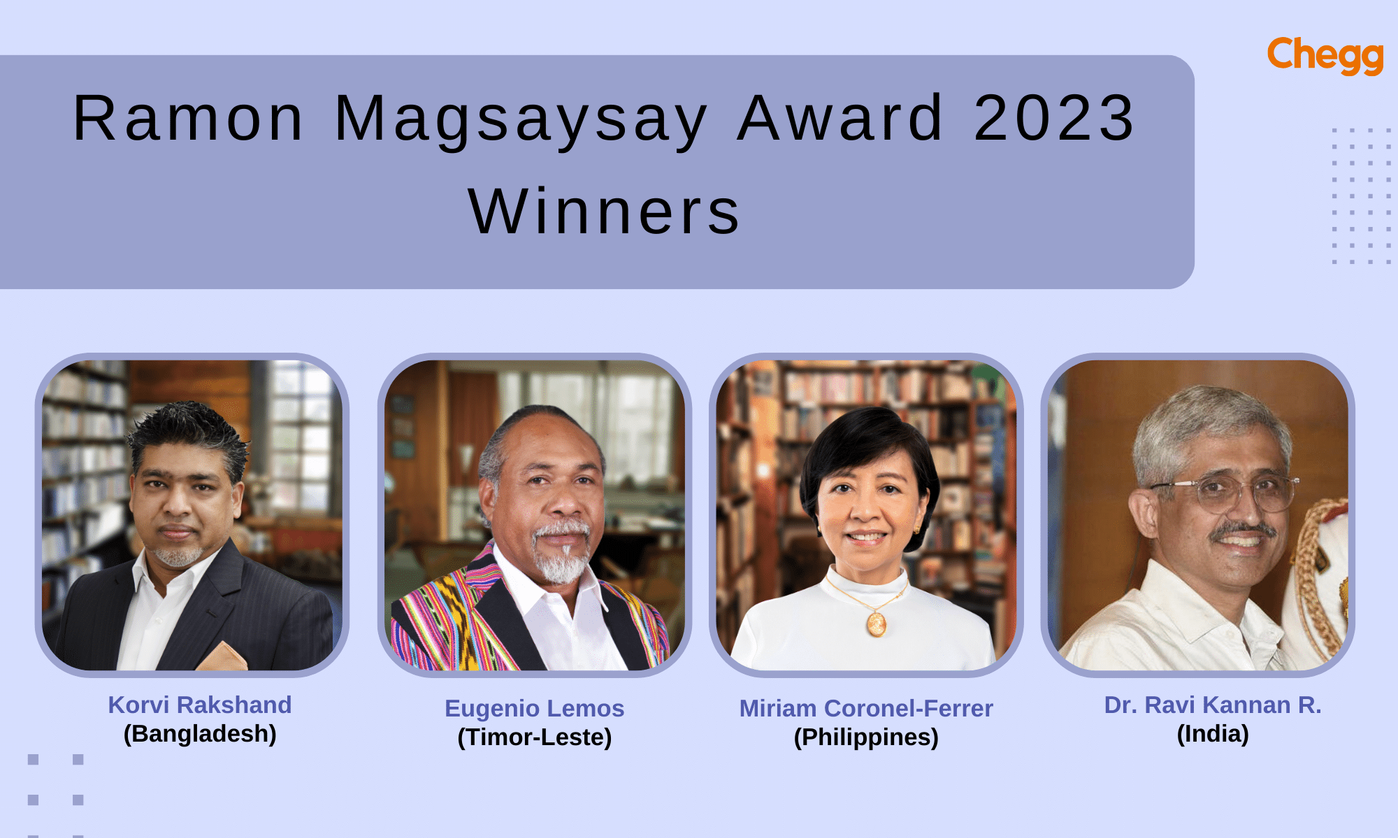 Ramon Magsaysay Award 2025: Full Winners List & Highlights