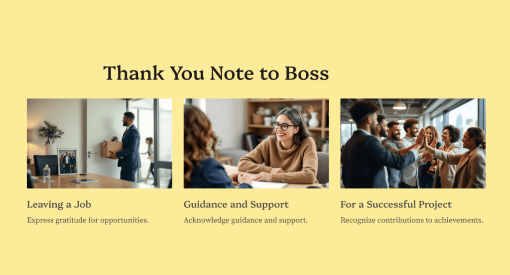 Thank You Note to Boss: 5 Creative Ways
