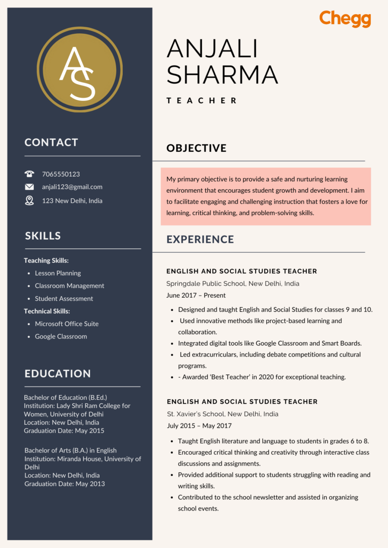 5 Powerful Objective for Teacher Resume in 2025