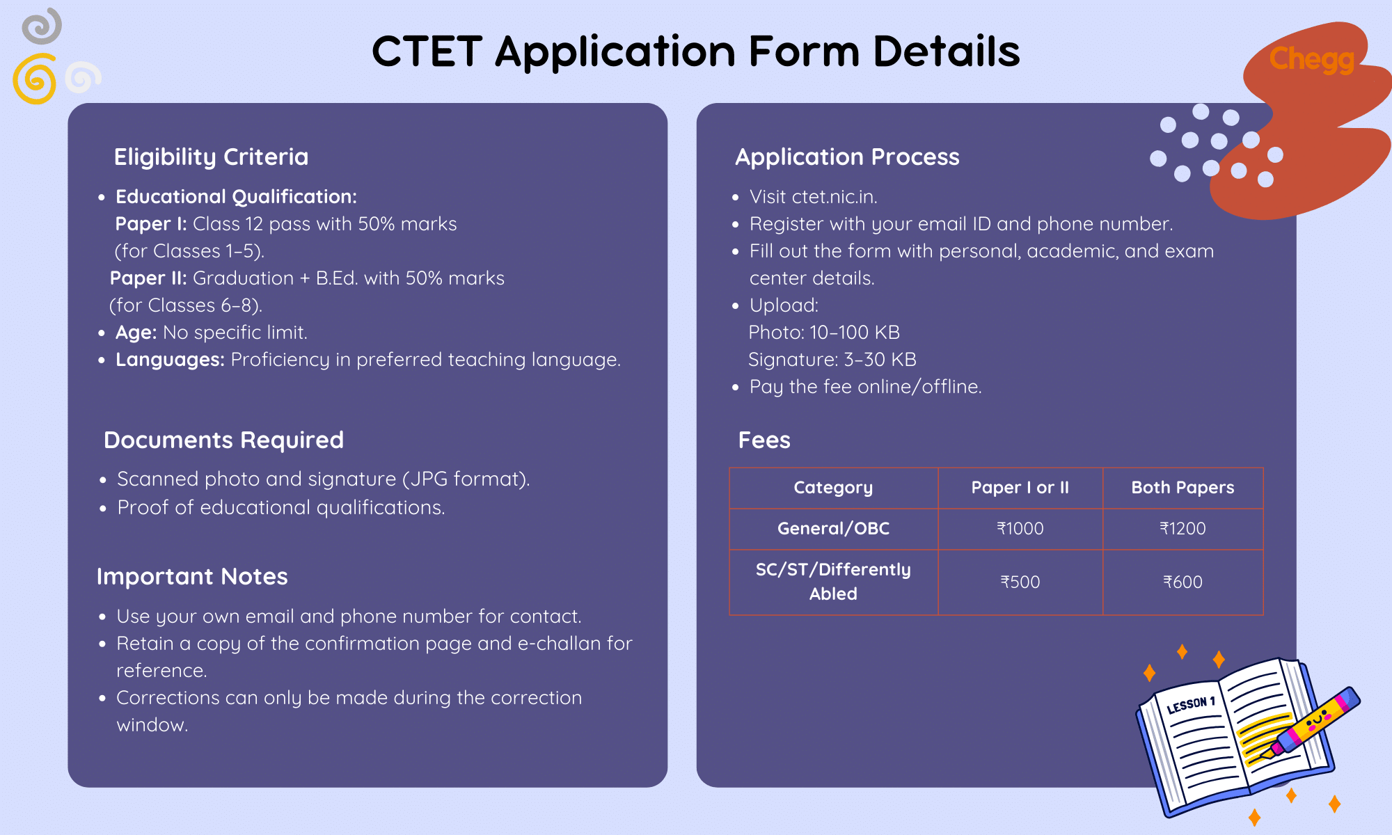 CTET Application Form 2025: Eligibility & Syllabus