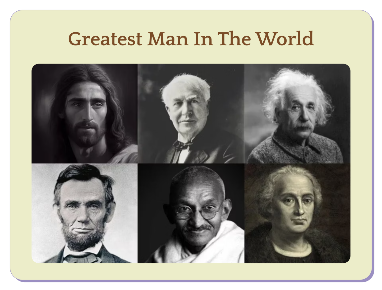 Top 10 Greatest Man in the World: Influential Figures