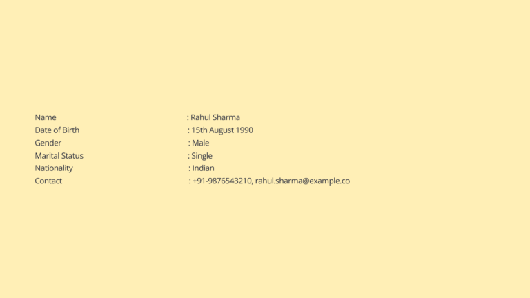 Bio Data Format for Job Applications: Proven Guide+Free Template 2025