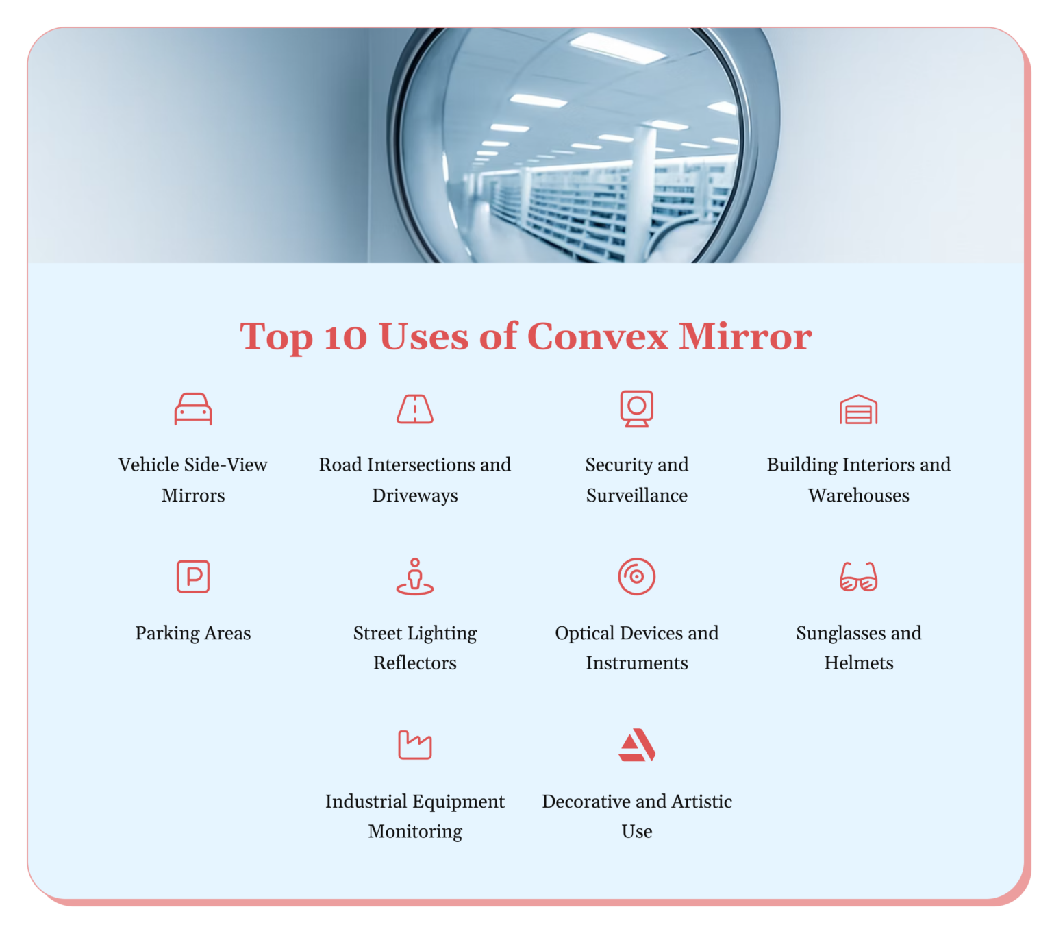 Convex Mirror Uses: 10 Everyday Safety & Design Spots